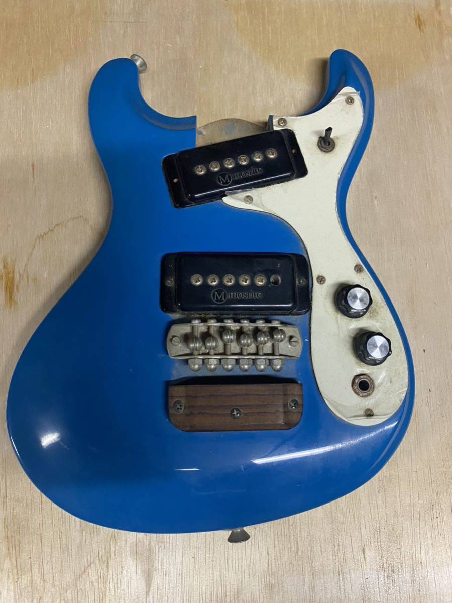 【傷や汚れあり】【国産】エレキギター モズライト Mosrite ブルー ミニギター 塗装済 バスウッド【希少】の落札情報詳細 - ヤフオク ...