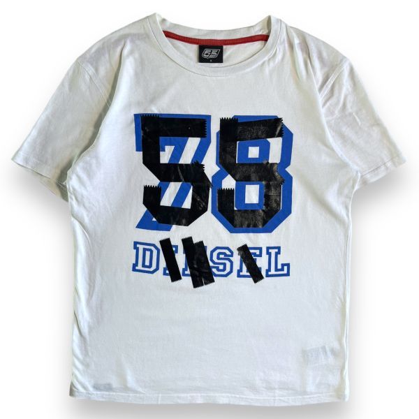 【やや傷や汚れあり】国内正規 55DSL DIESEL ディーゼル 半袖 プリント ロゴ Tシャツ ナンバリング 丸首 トップス コットン カットソー M ホワイト 白の落札情報詳細 ...