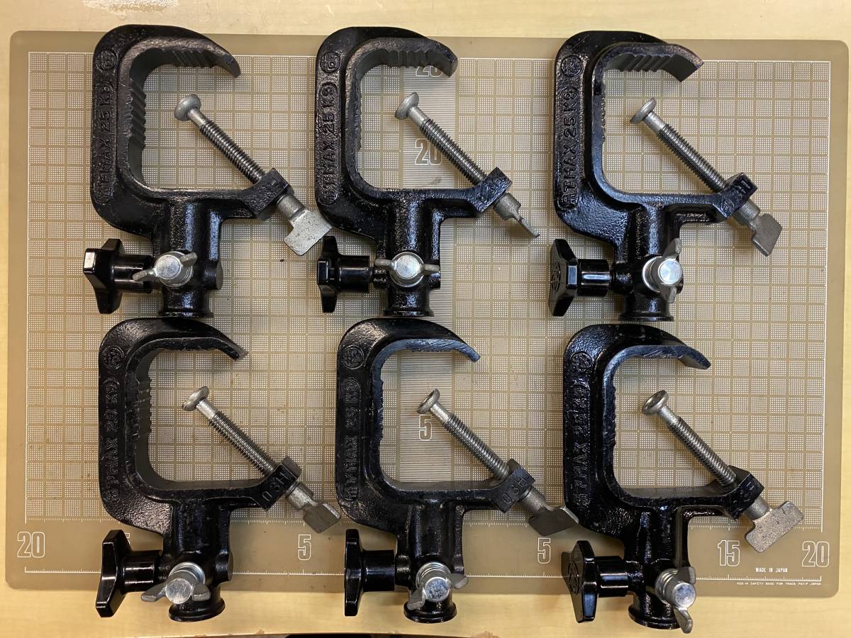 【傷や汚れあり】丸茂製 MARUMO 照明ハンガー クランプ 6個セット no6の落札情報詳細 - ヤフオク落札価格検索 オークフリー