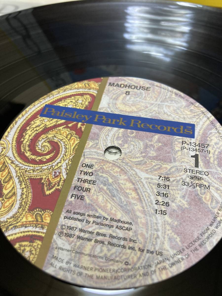 【目立った傷や汚れなし】美盤LP帯付！マッドハウス Madhouse / 8 Warner P-13457 アナログ盤レコード PRINCE ...