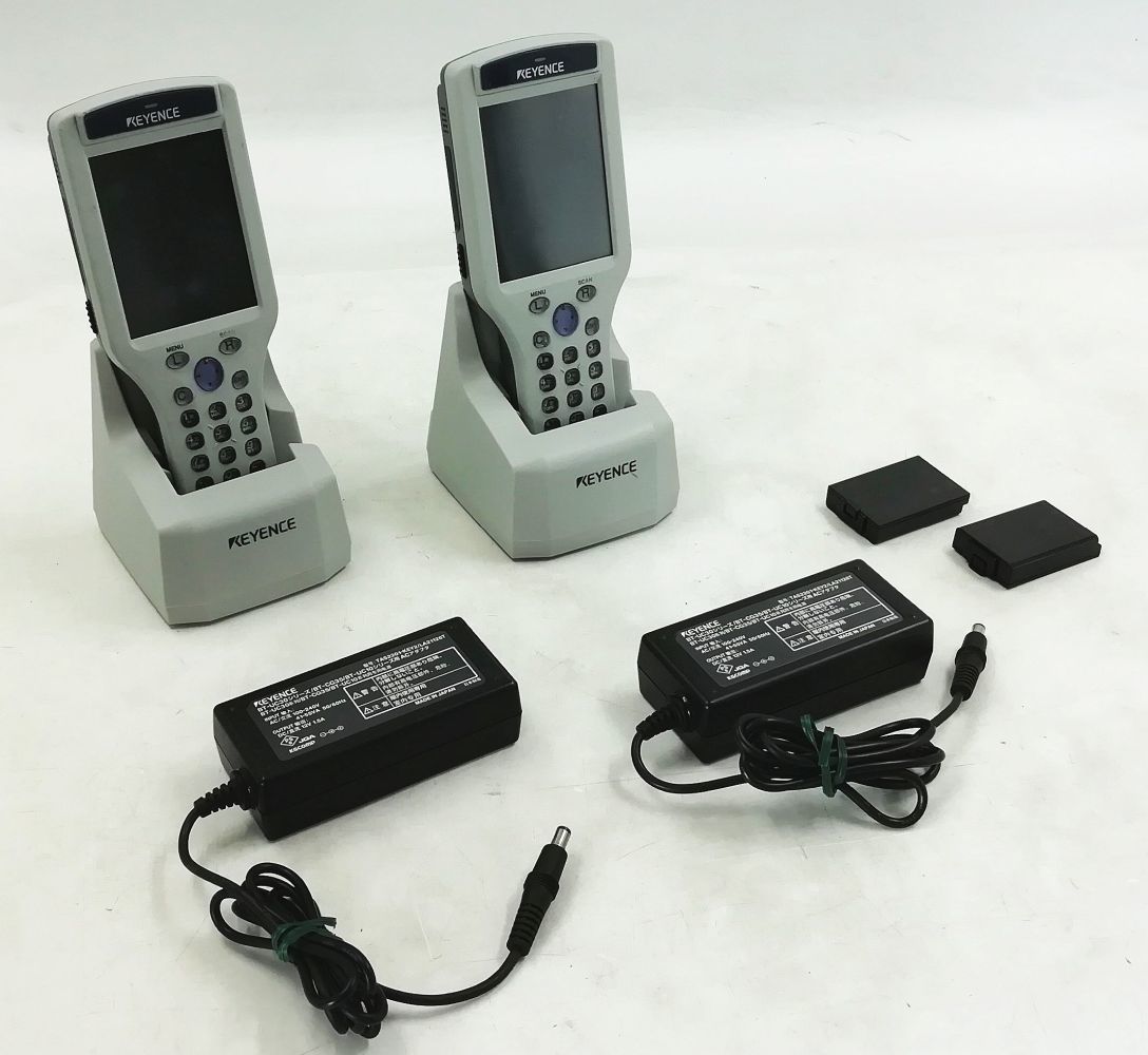 【やや傷や汚れあり】KEYENCE 大画面 バーコードハンディターミナル BT-3000W x2台セット 充電器付き 即日発送 一週間返品保証【H23081810】の落札情報詳細 ...