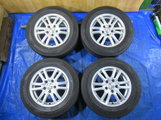 【やや傷や汚れあり】激安即決！SIBILLA 15-6J 5H/114.3 ET43 + DUNLOP 205/65R15 2022年中古4本 ストリーム エスティマ カムリ ステップワゴン等 ...
