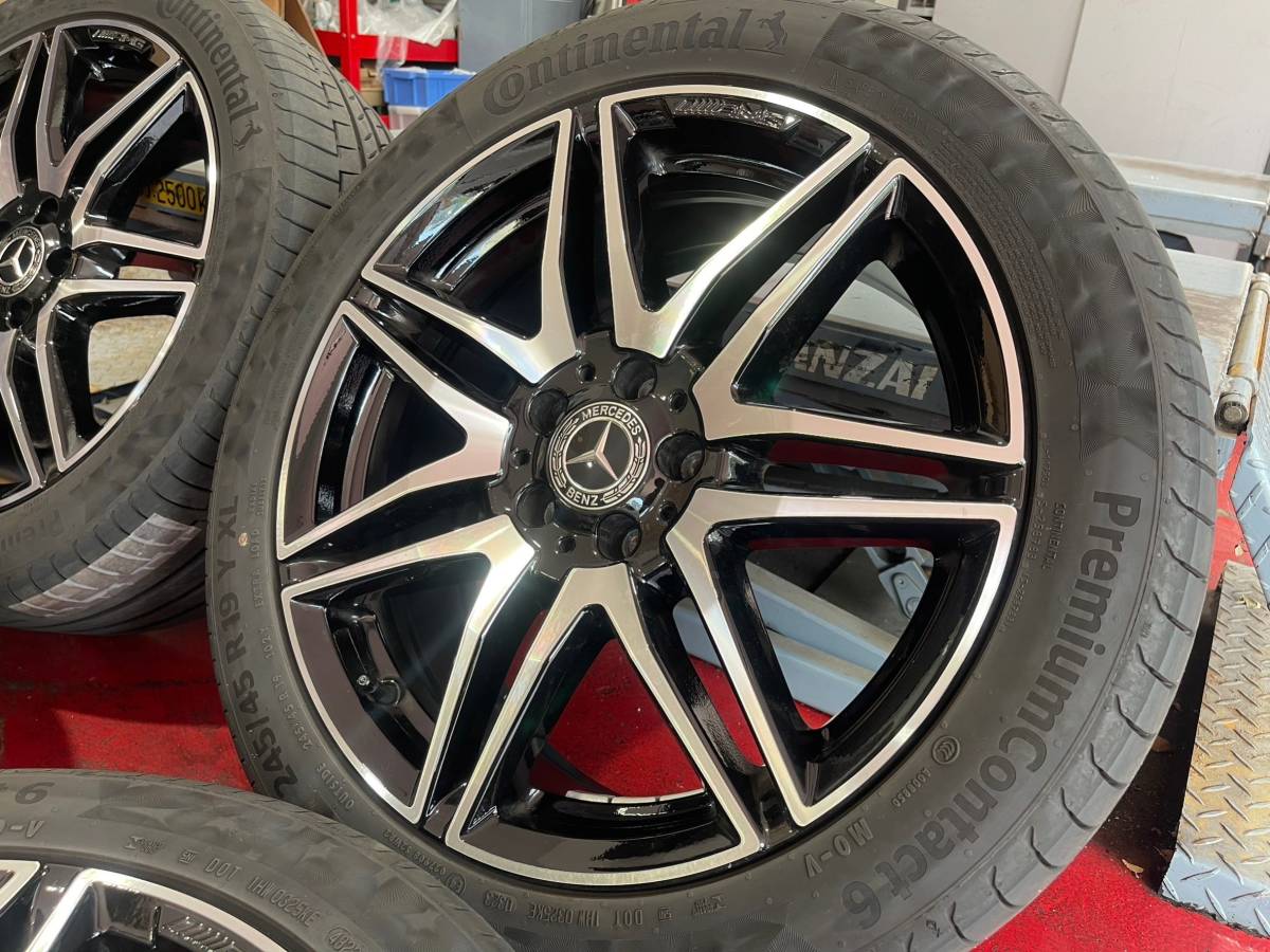 【目立った傷や汚れなし】中古 走行1000km未満 ベンツ Vクラス W447 純正 AMGライン 19インチ コンチネンタル ベンツ認証タイヤ付 5/112 A4474015100の落札情報 ...