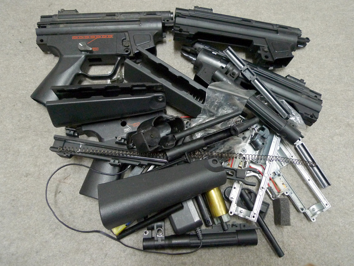 【全体的に状態が悪い】マルイ Std Hc電動・handk ヘッケラー&コック Mp5系列 ジャンクパーツ まとめセット 80サイズ・中古の落札