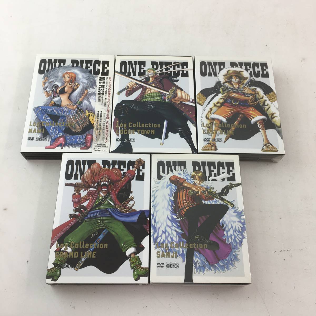 【やや傷や汚れあり】ONE PIECE LOG COLLECTION (EAST BLUE、LOGUE TOWN、GRAND LINE ...