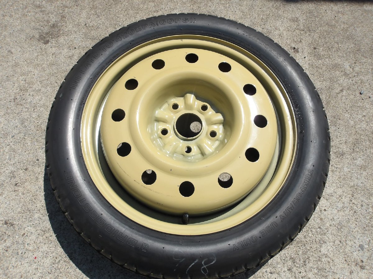 【未使用に近い】K556 送料無料 ほぼ未使用 T 155/70D17 1本 スペアタイヤ 155/70-17 155-70-17 ...