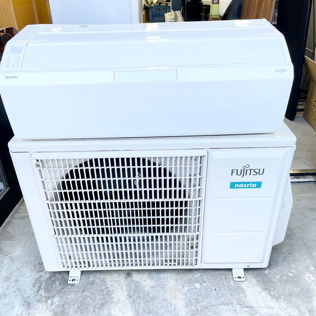 【やや傷や汚れあり】 2021年製 富士通 FUJITSU ノクリア エアコン おもに14畳用 11畳～17畳 4.0kW 100V フィルター自動お掃除 AS-R401L-Wの落札情報詳細 ...