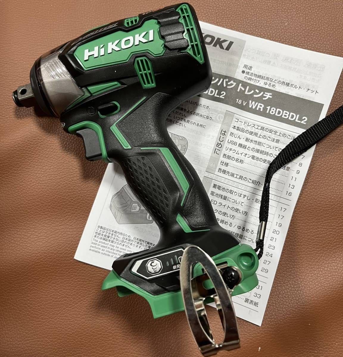 【未使用】送料無料 未使用 HiKOKI ハイコーキ 充電式 WR18DBDL2 インパクトレンチ 日立インパクトレンチの落札情報詳細 ...