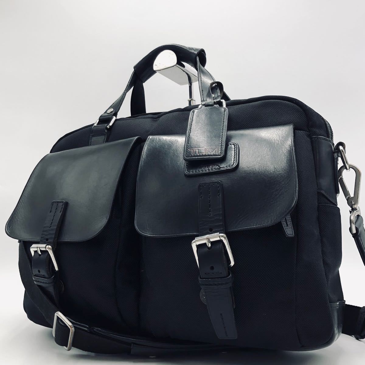 【目立った傷や汚れなし】1円~[超極美品] TUMI トゥミ 2way タウンハウス ヨーク メンズ ビジネスバッグ ショルダーバッグ ブリーフケース レザー A4/PC 斜め掛け 黒の落札 ...