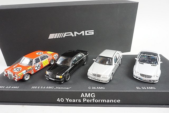 【やや傷や汚れあり】PMA ミニチャンプス 1/43 Mercedes-Benz メルセデスベンツ AMG 40 Years Performance 4台セット 500台限定の落札情報詳細 ...