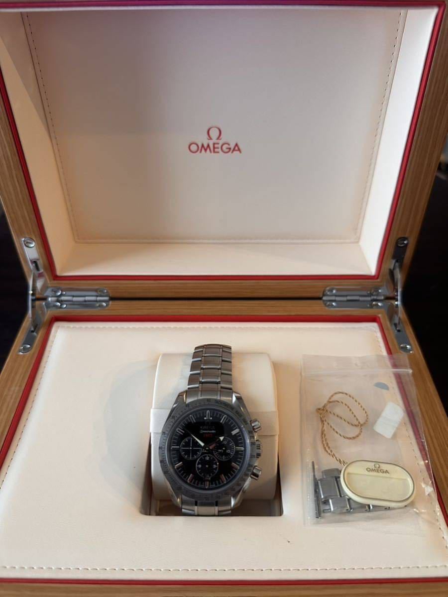 【やや傷や汚れあり】オメガ OMEGA 321.10.42.50.01.001 スピードマスターブロードアロー 1957 自動巻き メンズの ...