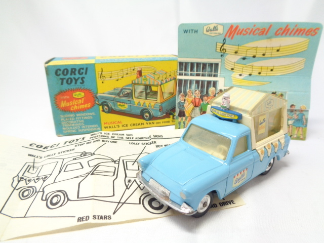【目立った傷や汚れなし】CORGI TOYS 474 MUSICAL WALL'S ICE CREAM VAN コーギー ミュージカル アイス ...