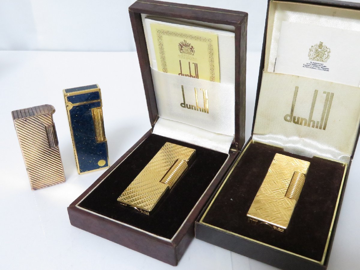 【傷や汚れあり】1円～ おたからや☆se219 ライター dunhill ダンヒル まとめて ローラーガスライター 着火未確認 喫煙具の落札 ...