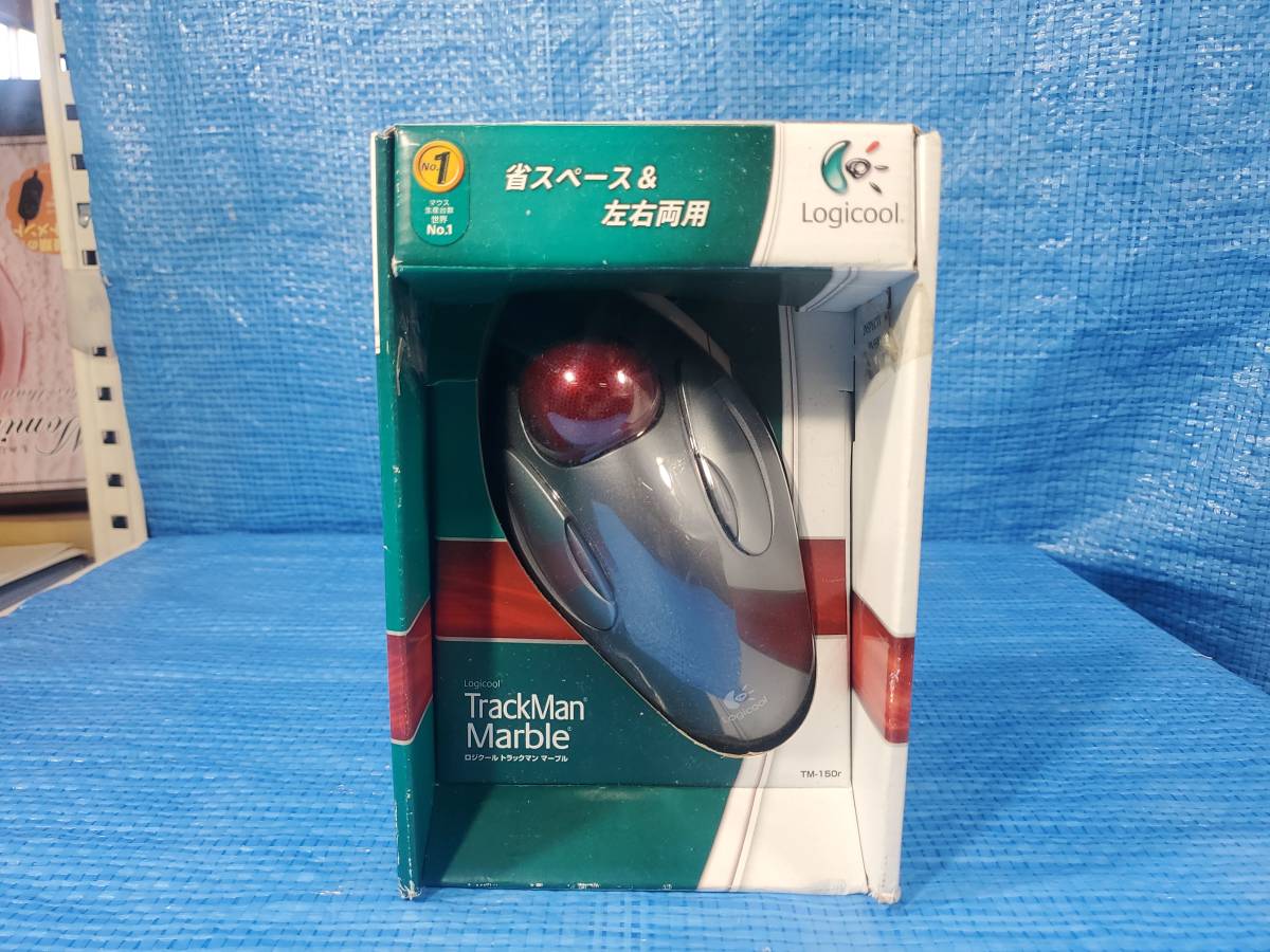 【未使用に近い】★5000円即決! upcg 美品 Logicool ロジクール TM-150r トラックマン マーブル 有線 マウス ...