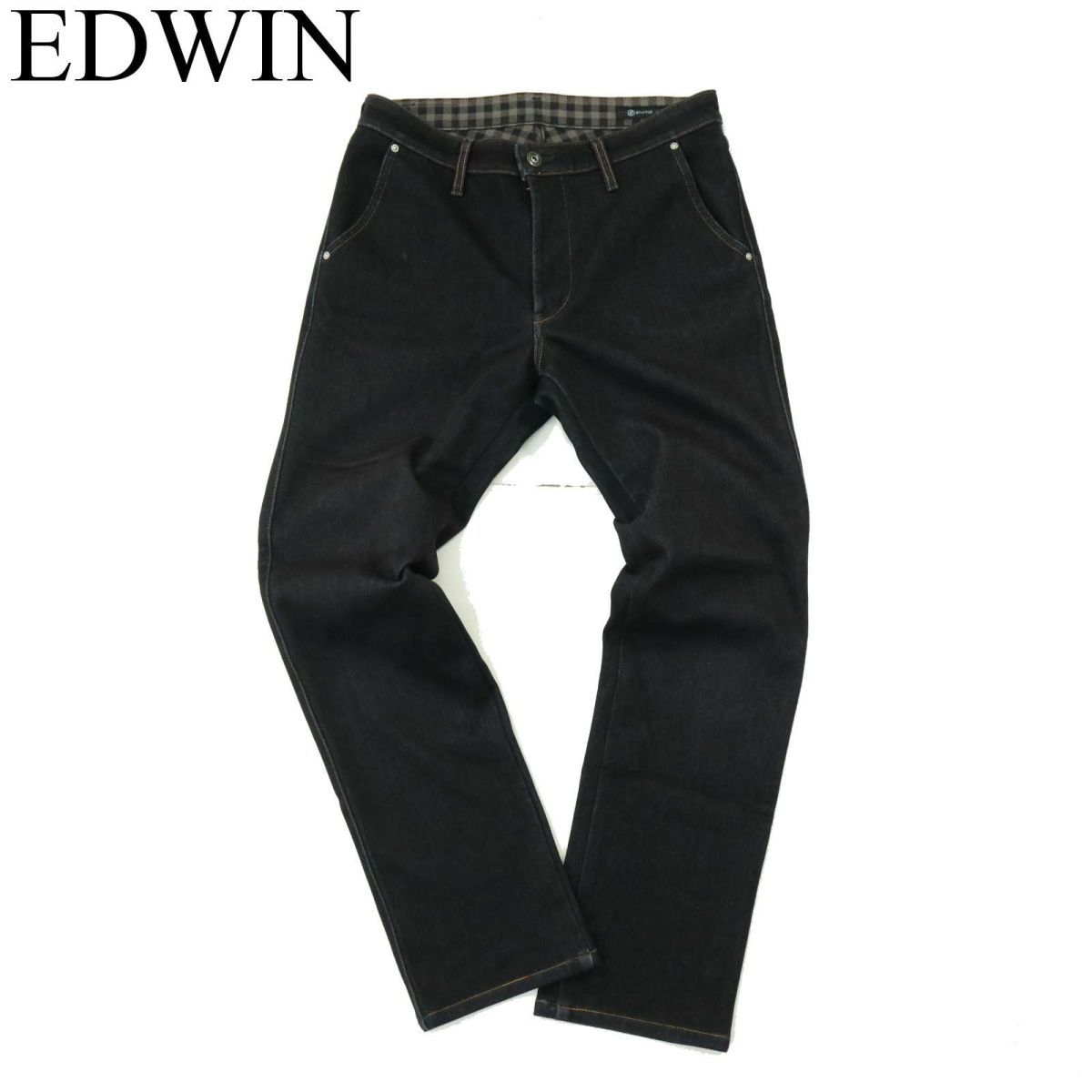 【やや傷や汚れあり】good day × EDWIN グッデイ エドウィン E53WFD WILD FIRE 防風 裏起毛 デニム パンツ ジーンズ Sz.31 メンズ 日本製 バイク ...