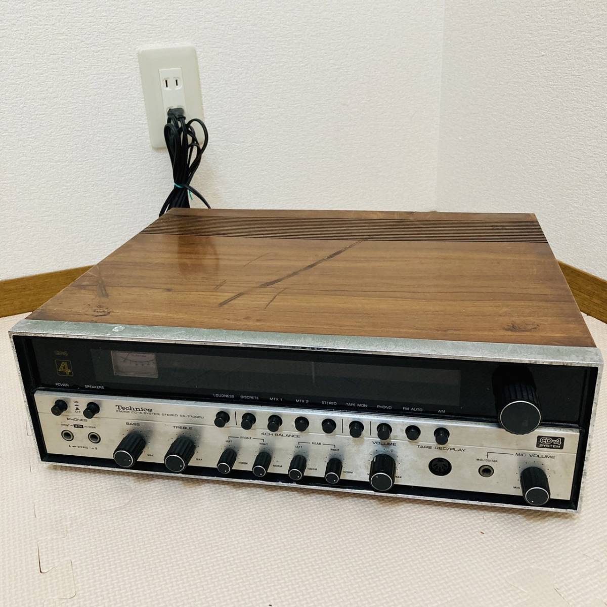 【傷や汚れあり】Technics テクニクス SS-7700CU FM/AM CD-4 システムステレオ 通電のみ確認/Y103-12の落札情報詳細 - ヤフオク落札価格検索 オークフリー