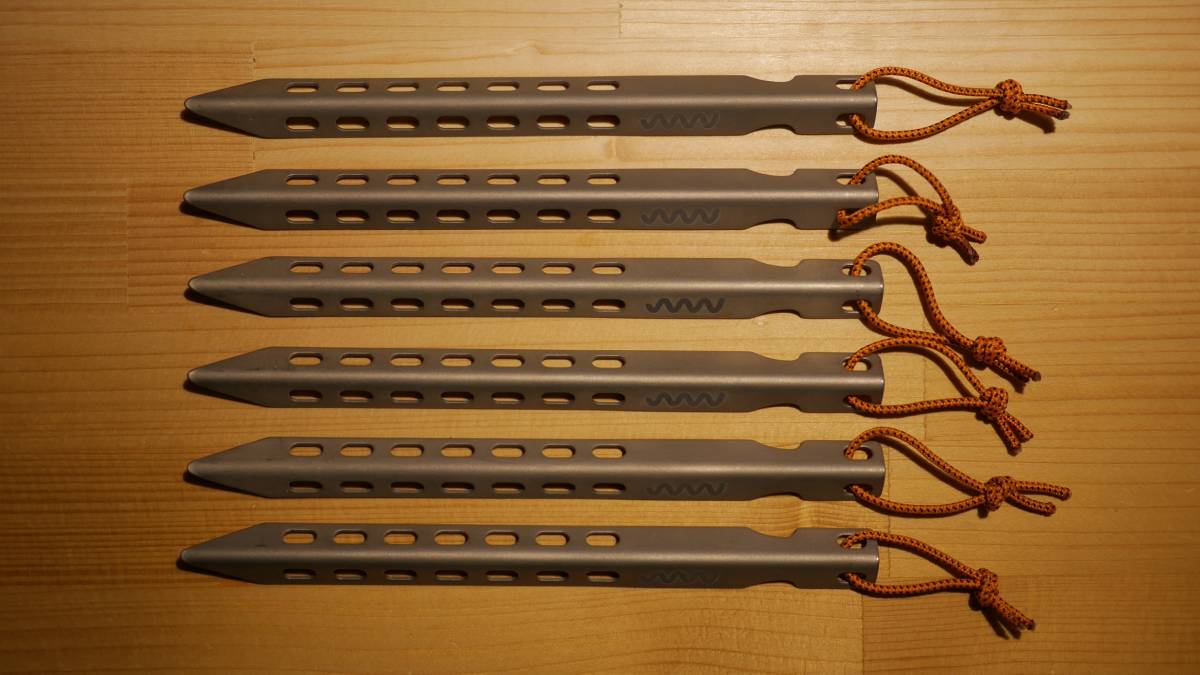 【未使用】Jindaiji Mountain Works チタンペグ Titanium V-Stake 6本セット 未使用品の落札情報詳細 ...