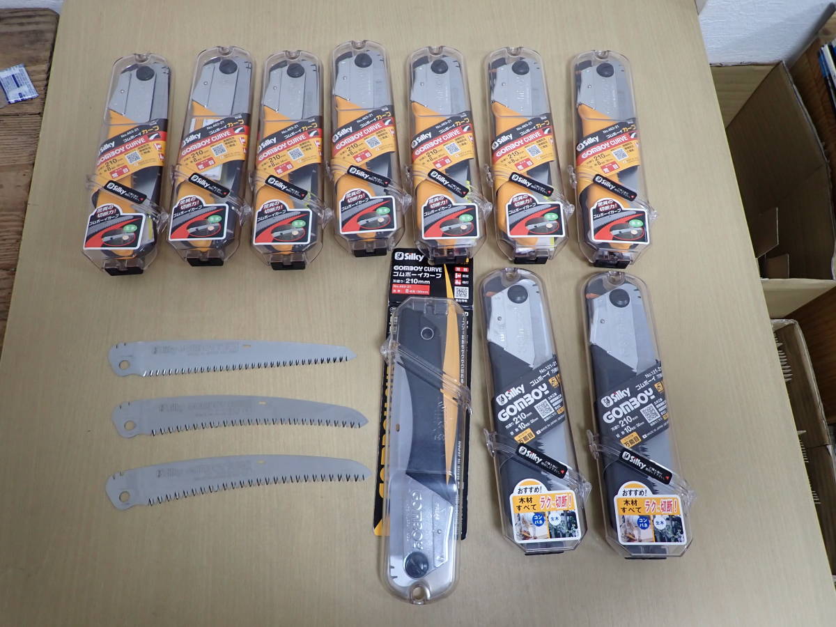 【やや傷や汚れあり】「5103/T2A」 まとめ売り silky シルキー ゴムボーイ 210㎜ のこぎり 10本 鋸 剪定 替刃 荒目 万能目 カーブ 未使用？ ケース付きの落札情報詳細 ...