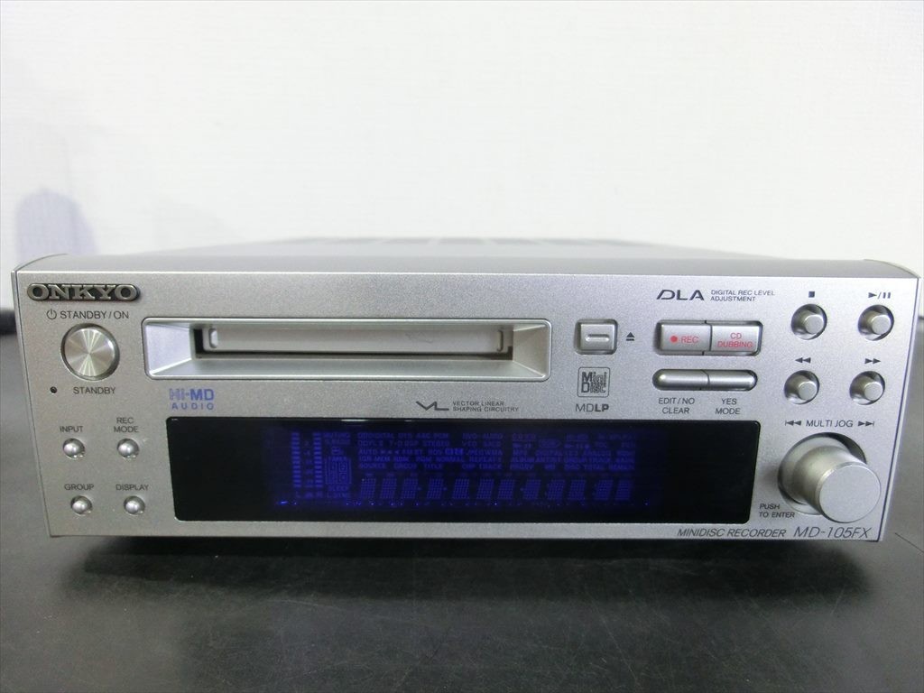 【傷や汚れあり】T【C2-69】【80サイズ】 ONKYO オンキョー/MDレコーダー MD-105FX/オーディオ機器/通電可/ジャンク扱い ...