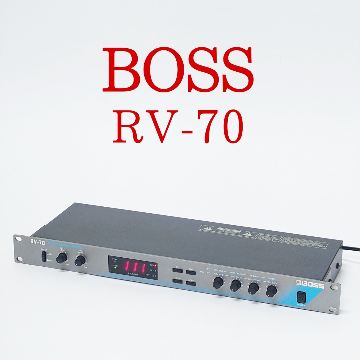 【目立った傷や汚れなし】【動作品】BOSS RV-70 エフェクター デジタルステレオリバーブ DIGITAL STEREO REVERB ラック ボスの落札情報詳細 - ヤフオク落札価格検索 ...