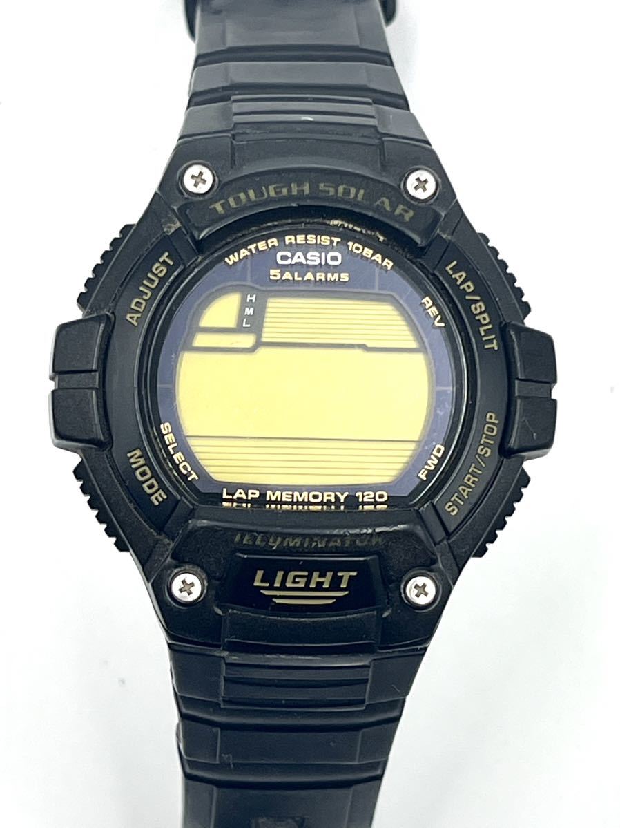 【やや傷や汚れあり】CASIO カシオ 3271 W-S220 TOUGH SOLAR タフソーラー デジタル 腕時計 メンズ 黒の落札情報 ...