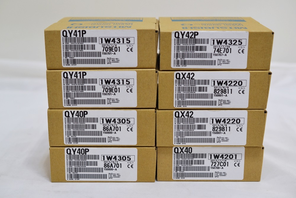 【未使用】未使用 三菱電機 シーケンサ QY40P QY41P QY42P QX40 QX42 (2013年製) 8個セットの落札情報詳細 ...