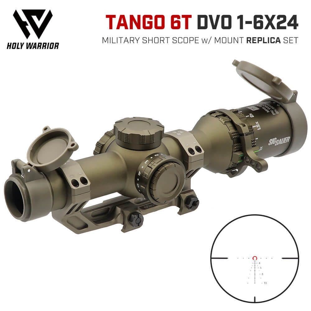 【未使用】Holy Warrior SIG SAUER TANGO 6T DVO 1-6X24mm タイプ ショートスコープ マウントセット ...