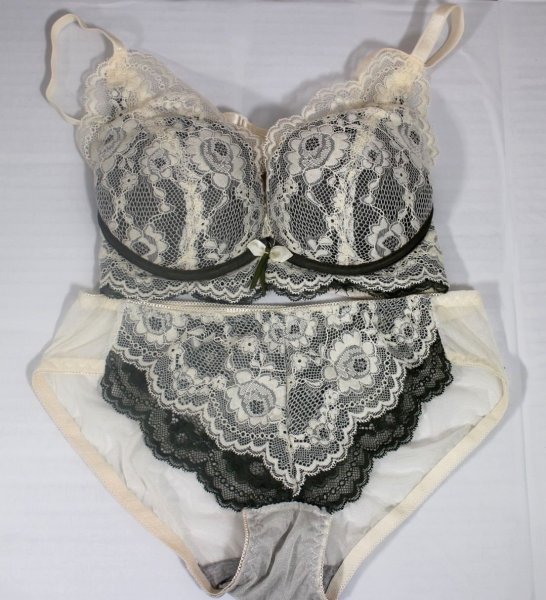 【未使用】15 01942 ☆ Allanve ブラジャー ショーツセット 補正ブラ 天然ラテックス素材・谷間復活 グリーン L(A80,B80,C80対応)【アウトレット品】の落札情報詳細 ...