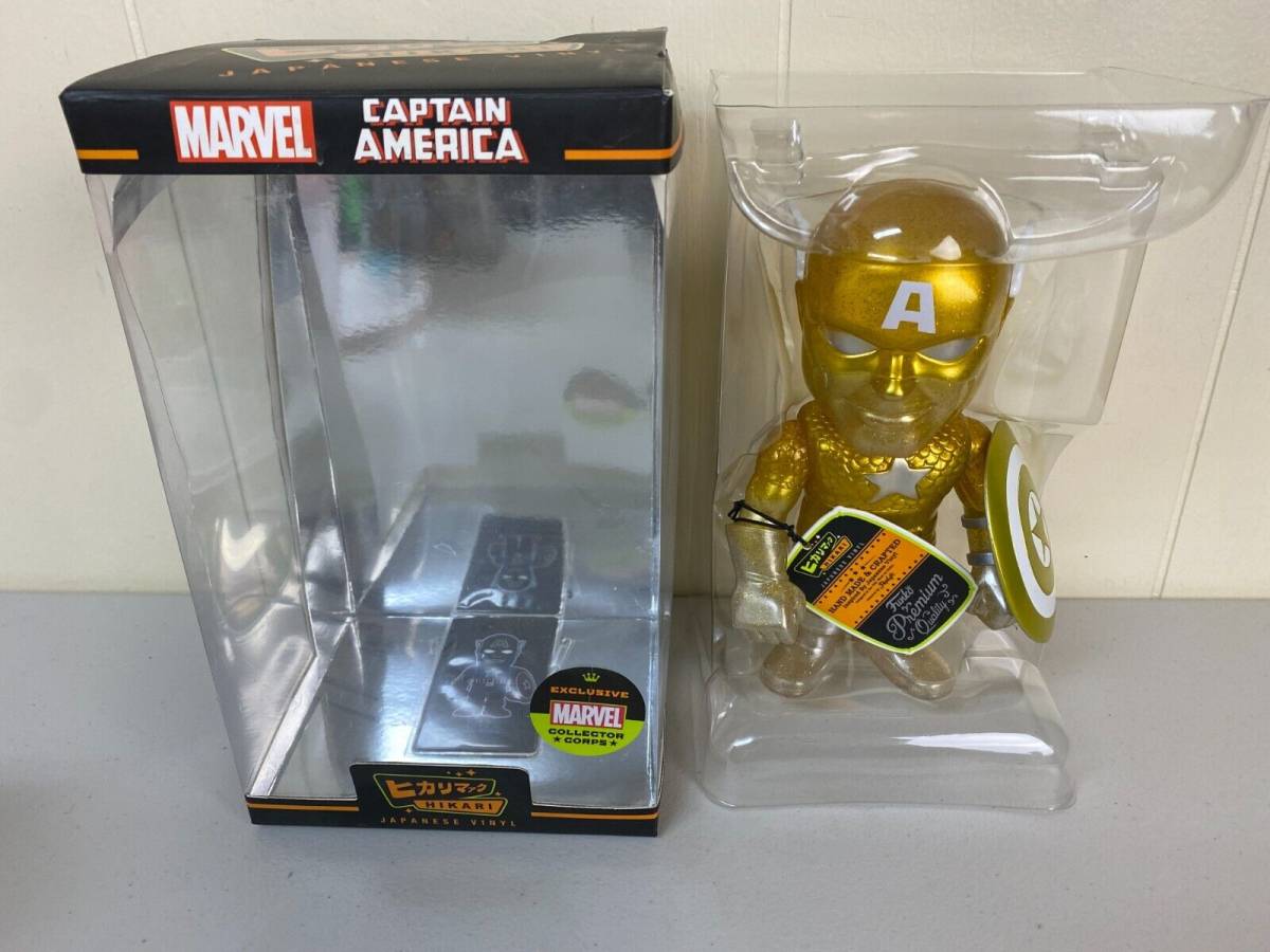 【未使用】CAPTAIN AMERICA Marvel Collector Corps Funko Exclusive Hikari ...