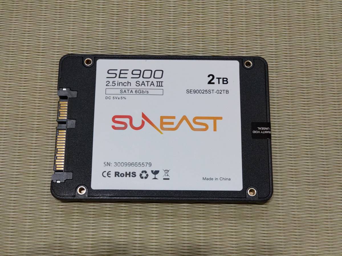 【未使用】☆【未開封新品】送料無料 SUNEAST SSD 超大容量4TB (内蔵 2.5インチ 7mm 3D NAND採用 SATA3 6Gb/s サンイースト) (SE90025ST ...