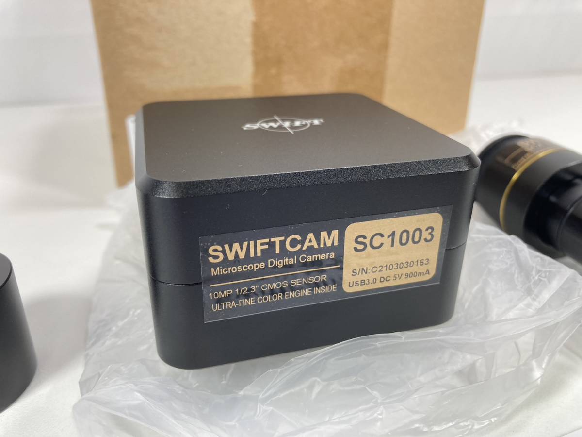 【目立った傷や汚れなし】SWIFT USB顕微鏡カメラ デジカメ Win/Mac/Linux対応 USB3.0 1000万画素 Swiftcam SC1003 SCA-EA05【動作未確認】の ...