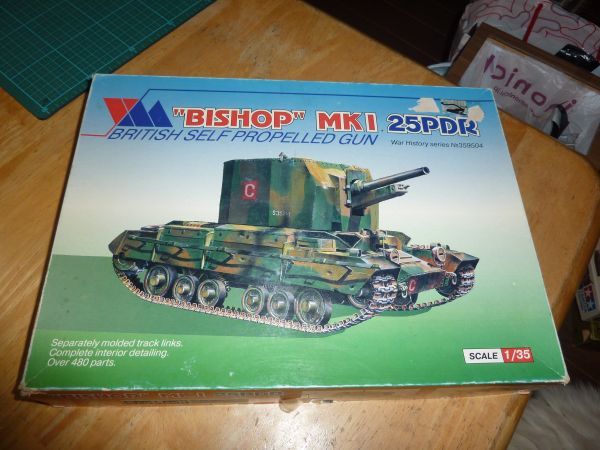 【傷や汚れあり】1/35 ビショップ Mk.Ⅰイギリス 25ポンド自走砲 VM BISHOP MK1 25PDR British self ...