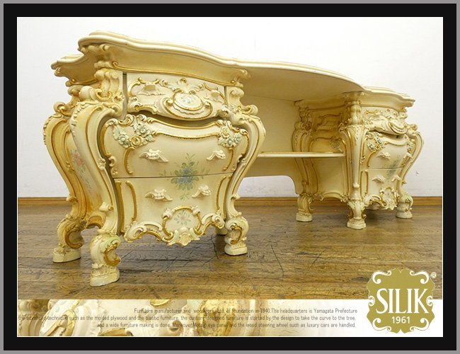 【やや傷や汚れあり】 FX104 イタリア 最高峰 SILIK シリック OLIMPIA ART.797 ドレッシングテーブル コンソール ドレッサー チェスト ロココ 250万の落札情報詳細 ...