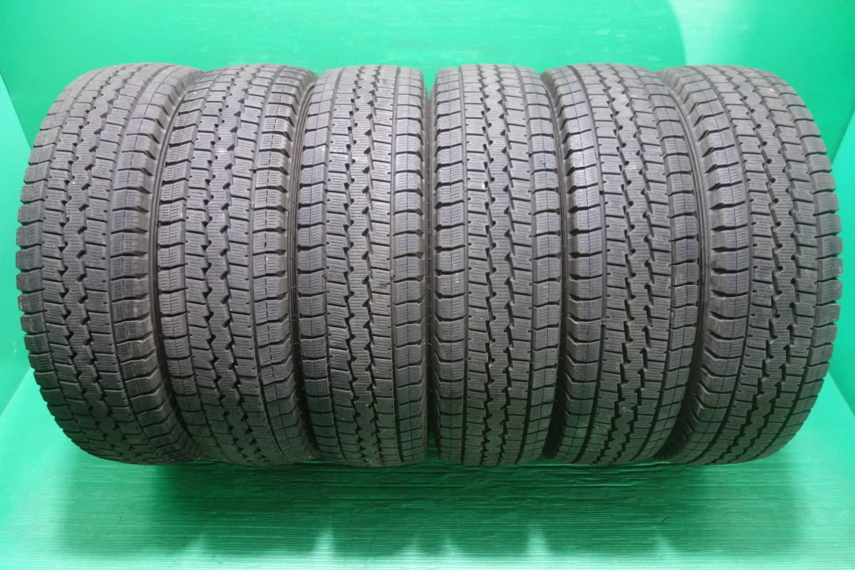 【やや傷や汚れあり】L320-22 送料無料 195/85R15 113/111L スタッドレスタイヤ LT 6本セット ダンロップ WINTER MAXX LT03M 8分山 溝たっぷり ...