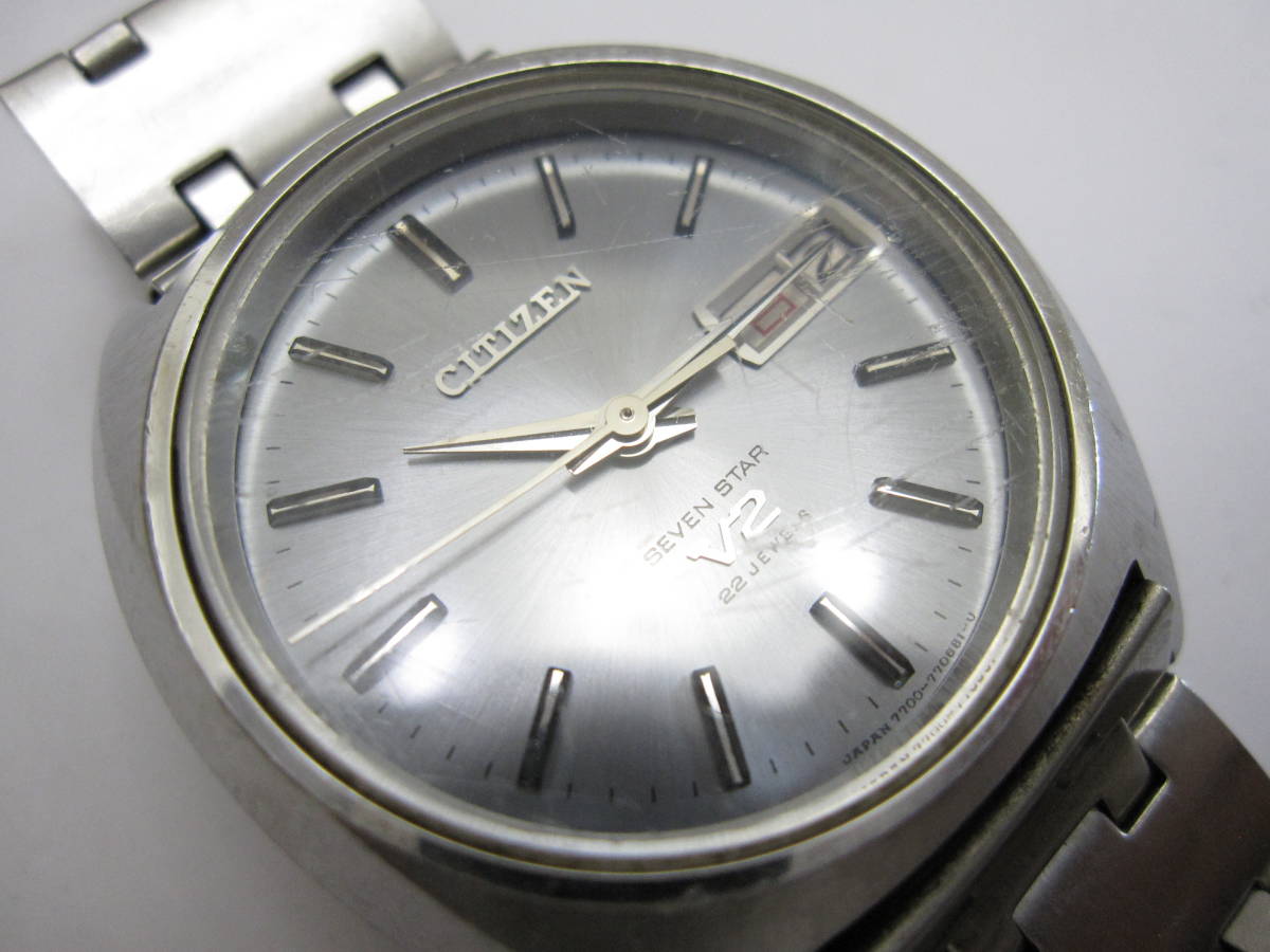 【傷や汚れあり】【YT-B34-127～130】CITIZEN/シチズン SEVEN STAR V2、セブンスターV2「7700含む 7790 ...