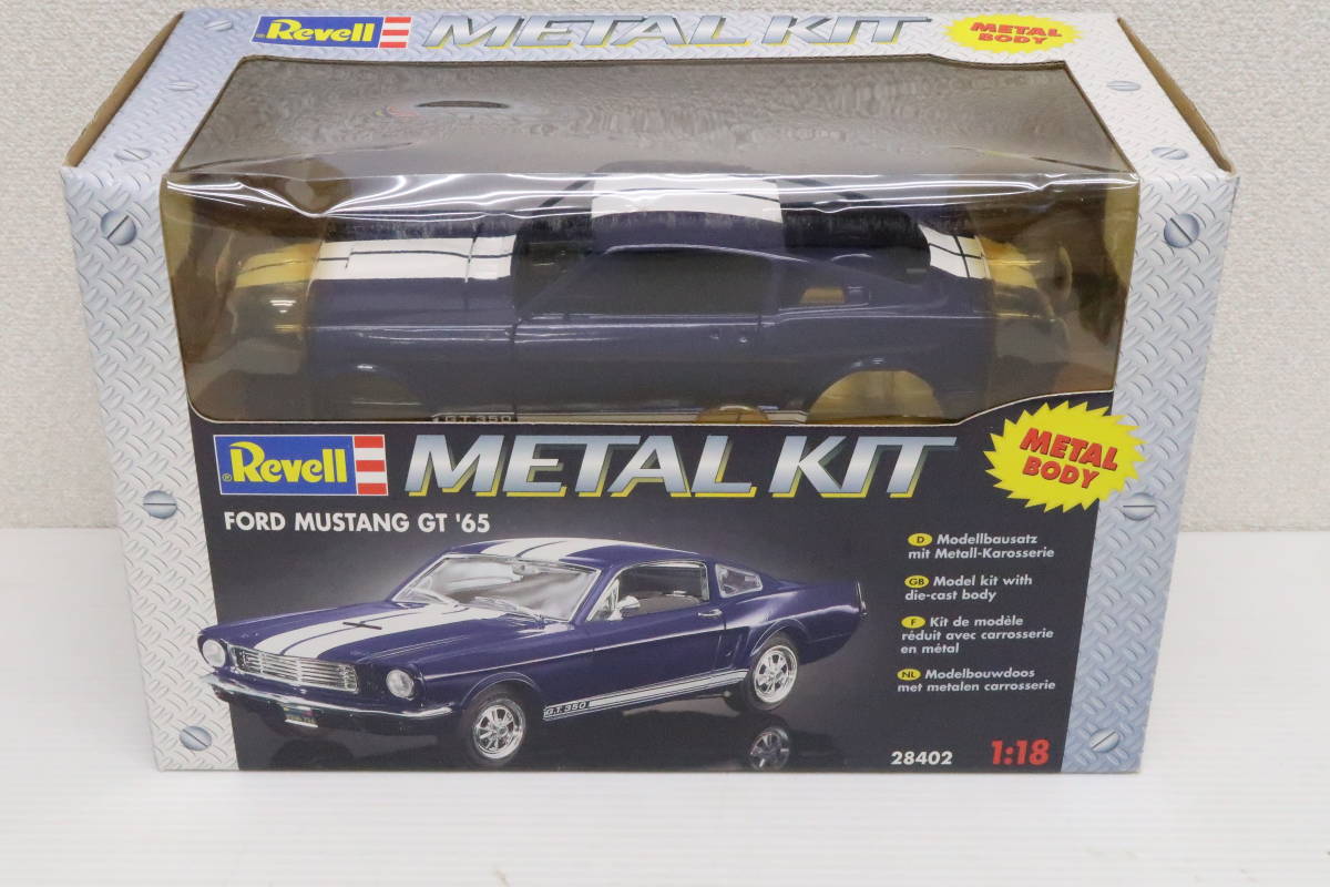 【目立った傷や汚れなし】Revell METAL KIT FORD MUSTANG GT '65 フォード ムスタング 箱付 1/18 イサ ...