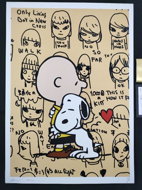 【未使用】世界限定100枚 DEATH NYC スヌーピー SNOOPY チャーリーブラウン TIMEX ポップアート PEANUTS アート ...