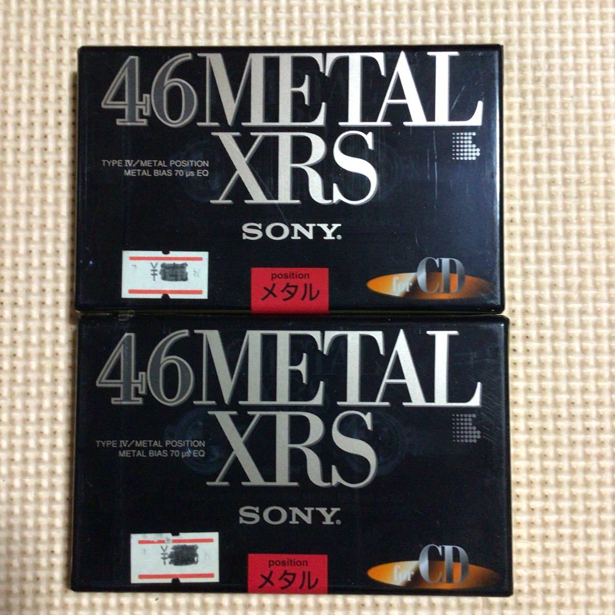 【未使用】SONY XRS METAL 46 メタルポジション カセットテープ2本セット【未開封新品】 の落札情報詳細 - ヤフオク落札価格 ...