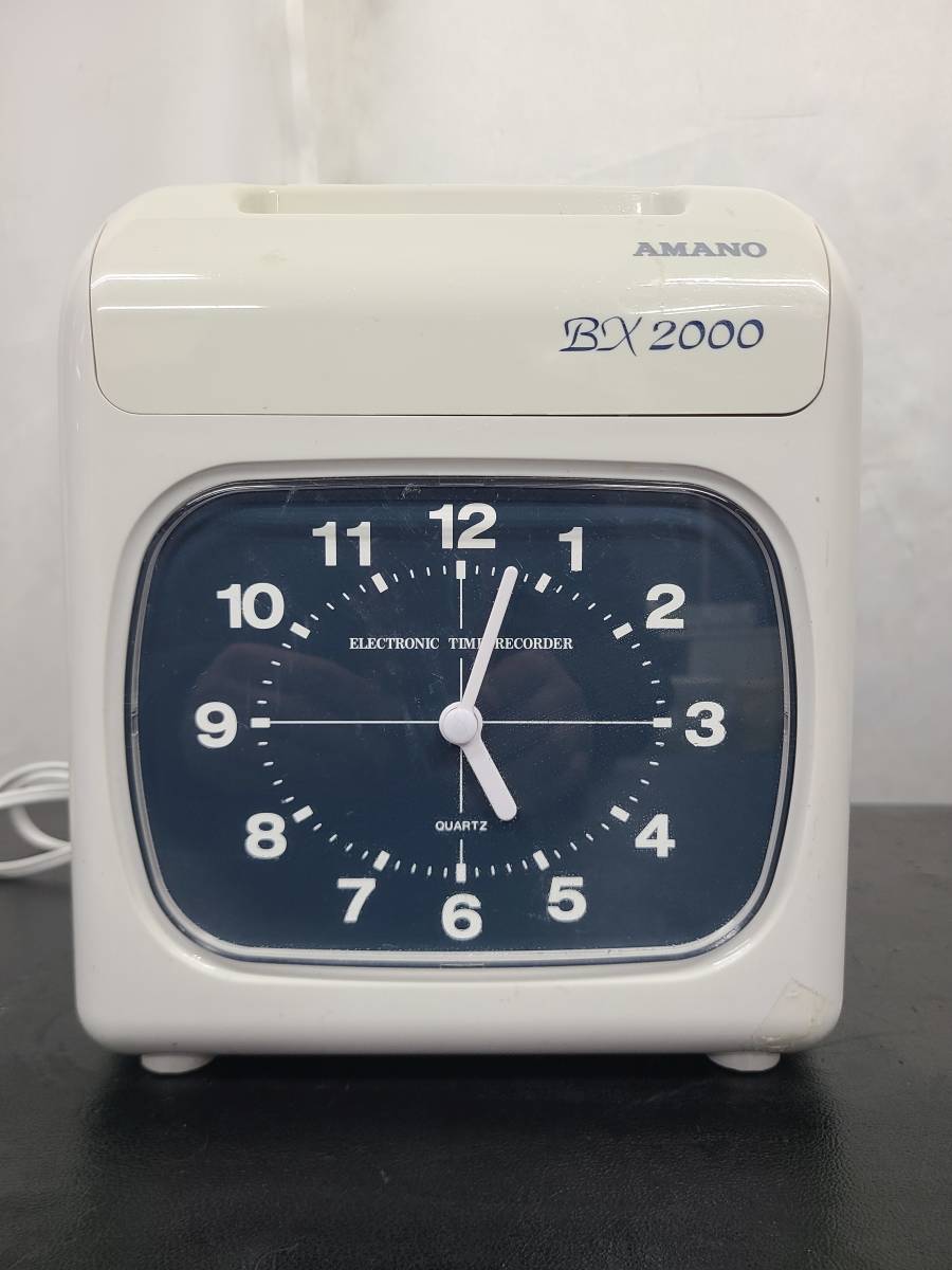 【やや傷や汚れあり】 3809 AMANO BX2000 アマノ タイムレコーダー タイムカードの落札情報詳細 - ヤフオク落札価格検索 オークフリー