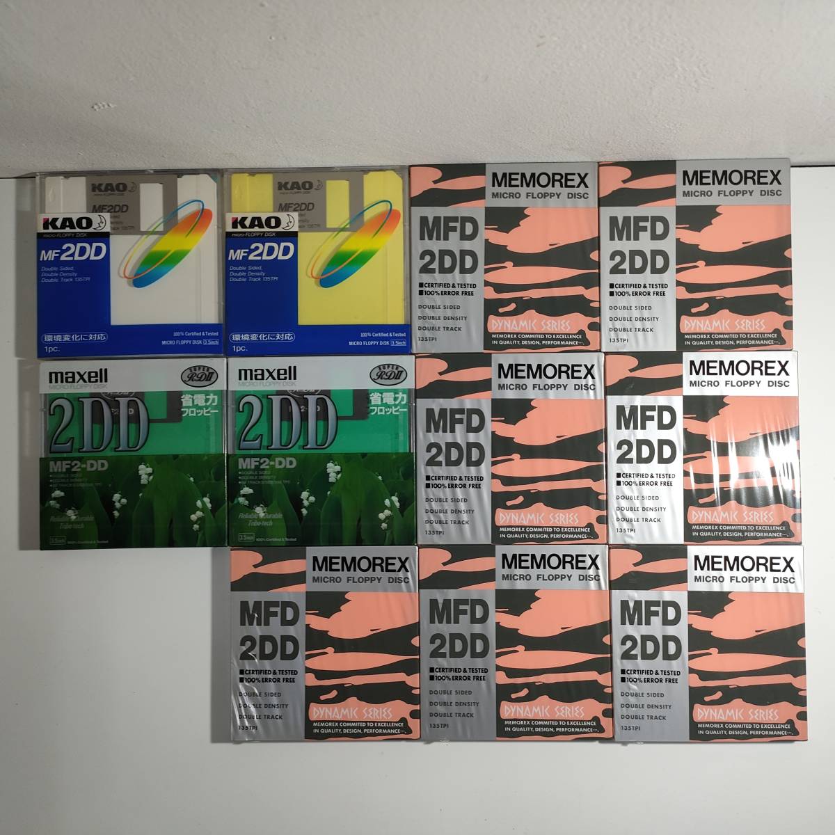 【未使用】105【未使用未開封品】KAO MF2DD / maxell COLOR-SUPER RDⅡ MF2-DD /MEMOREX ...
