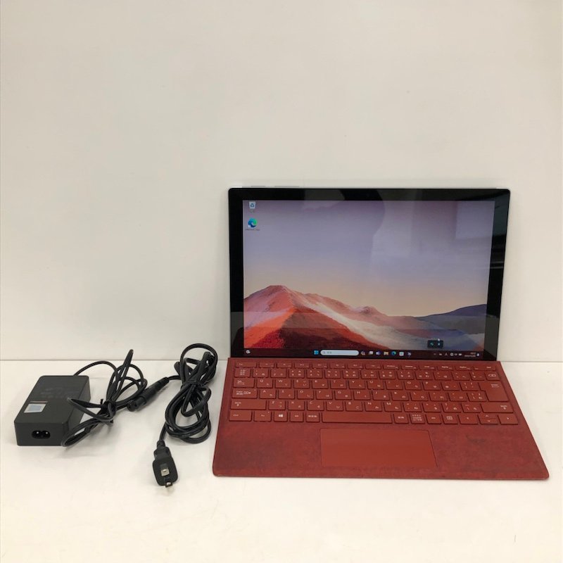 【やや傷や汚れあり】Microsoft Surface Pro 7 Windows 11 Home Core i5-1035G4 CPU 1.10GHz 8GB SSD 128GB キーボード ...
