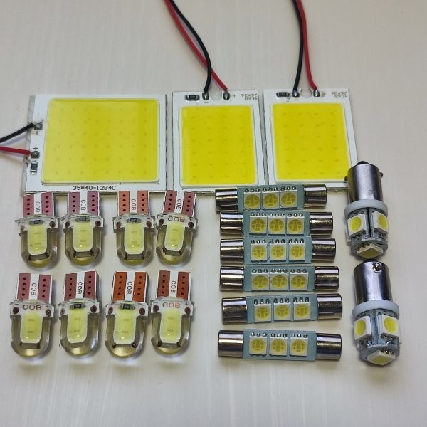 【未使用】usf40 Ls460 超爆光！ T10 Led ルームランプ Cob全面発光 19個セット ホワイト レクサス C48 C24