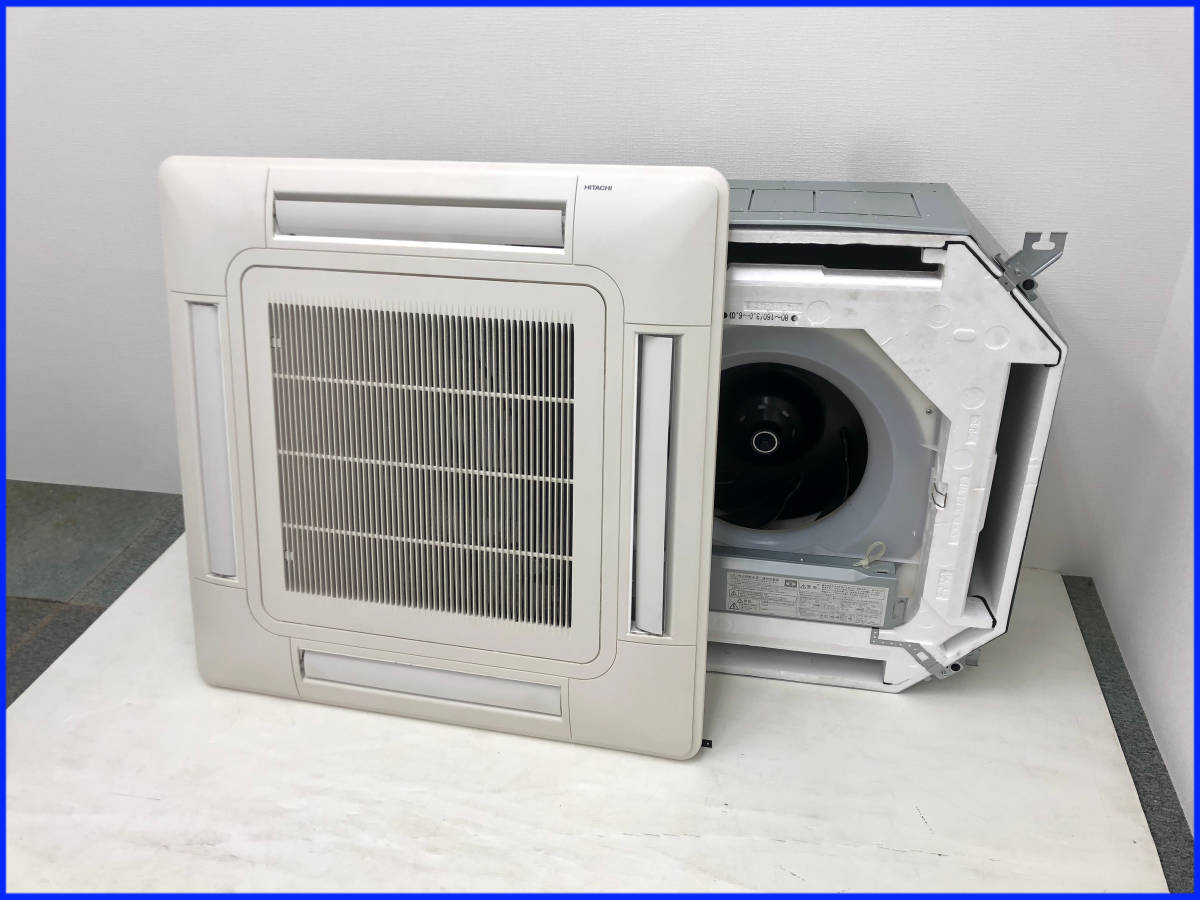 【やや傷や汚れあり】2021年製 日立 業務用 天カセエアコン 4方向 4馬力 シングル 室内機【RCI-GP112K3】パネル 室外機【RAS-GP112RSH2】リモコンセットの落札情報 ...
