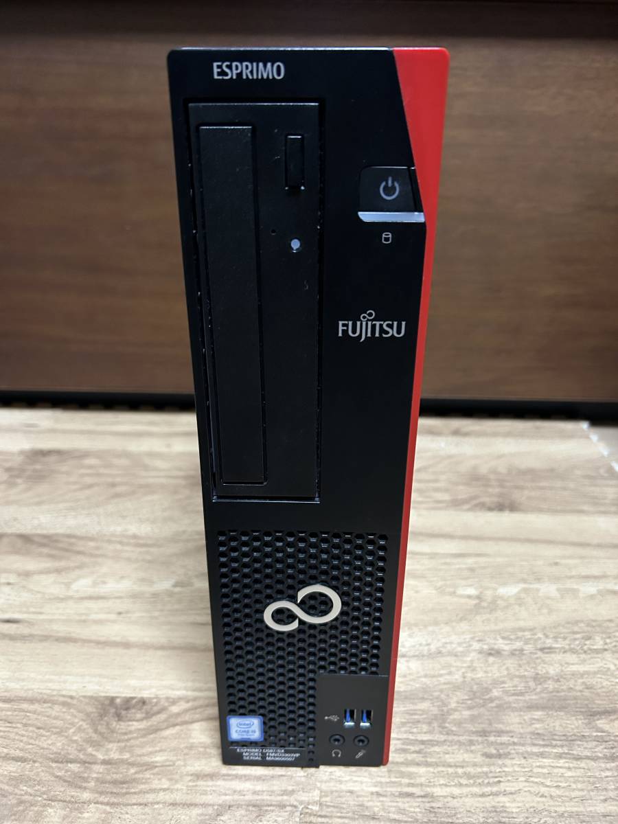 【やや傷や汚れあり】☆FA008【中古現状品】 デスクトップパソコン 本体のみ 富士通 ESPRIMO D587/SX (Core i5-7500 3.40GHz/8GB/HDD500GB ...