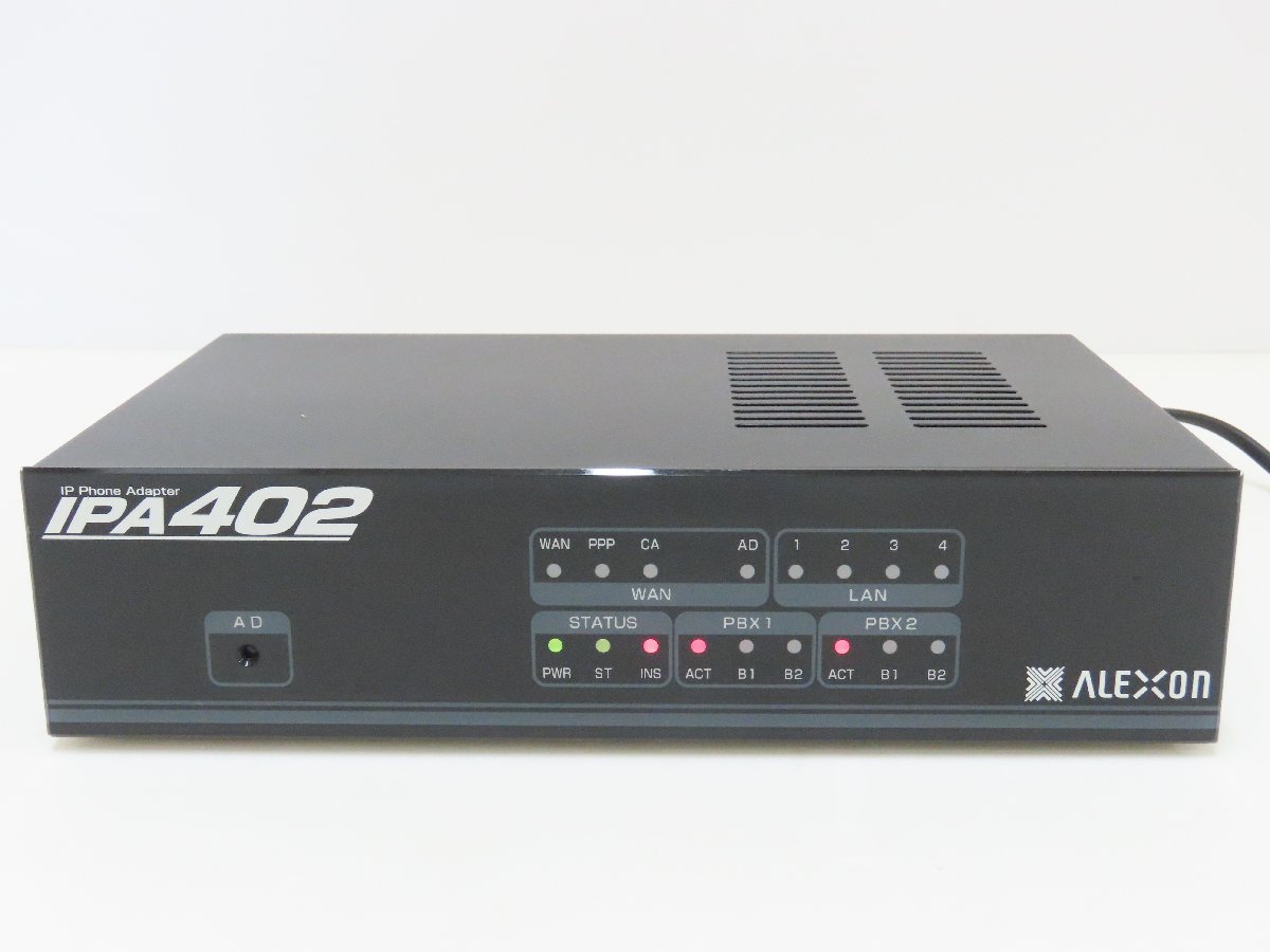 【傷や汚れあり】 80☆ALEXON アレクソン IPアダプター IPA402☆1121-096の落札情報詳細 - Yahoo!オークション ...