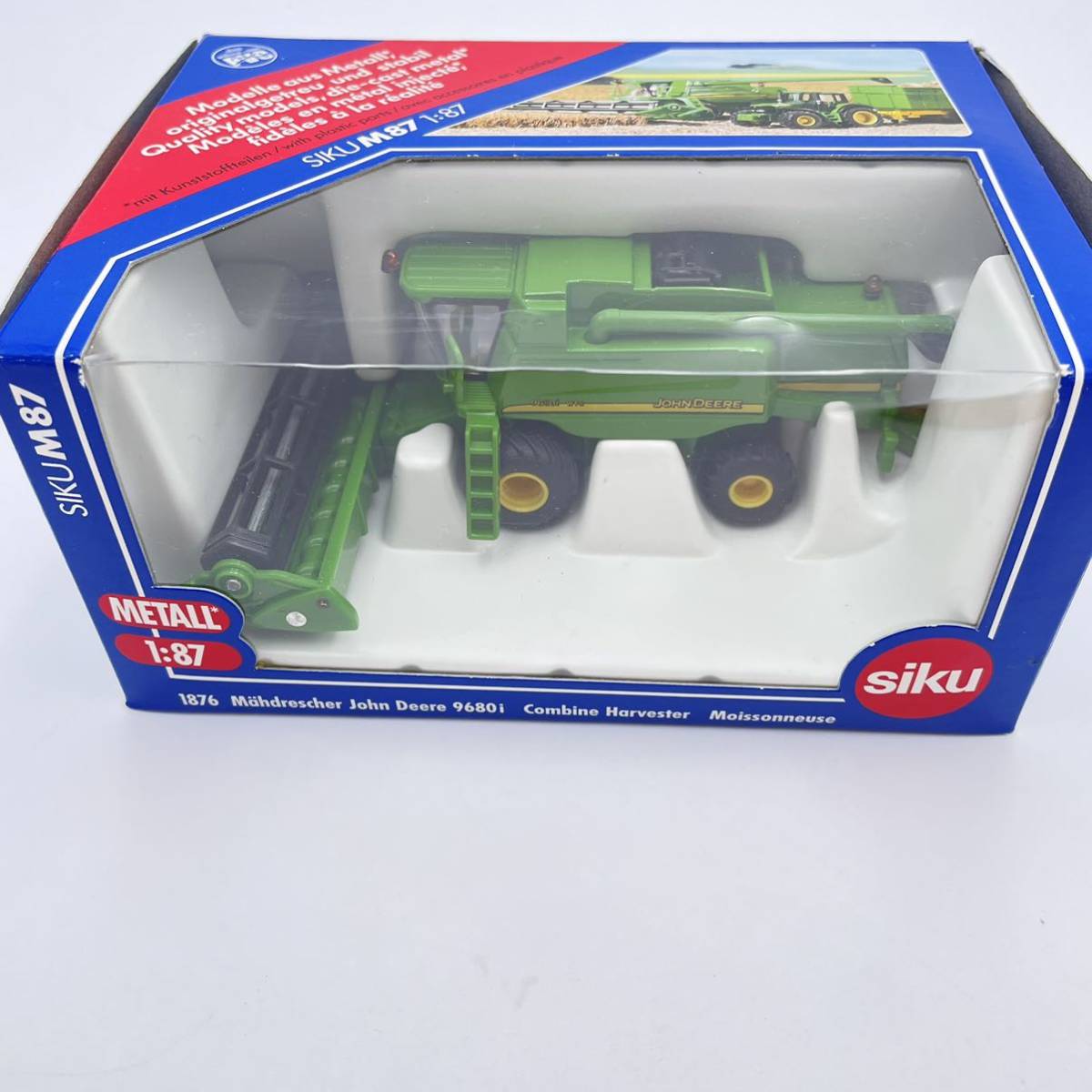 【目立った傷や汚れなし】＜ボーネルンド＞ Siku（ジク）社輸入ミニカー 1876 John Deere ジョンディア 9680i コンバイン ...