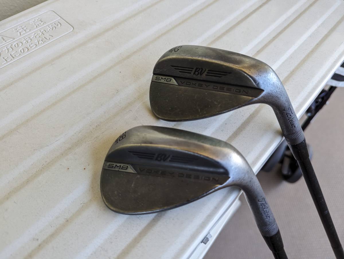 【傷や汚れあり】タイトリスト Vokey ボーケイデザイン SM8 ジェットブラック Dynamic Gold S200 TOUR ISSUE 52 58 2本セットの落札情報詳細 ...