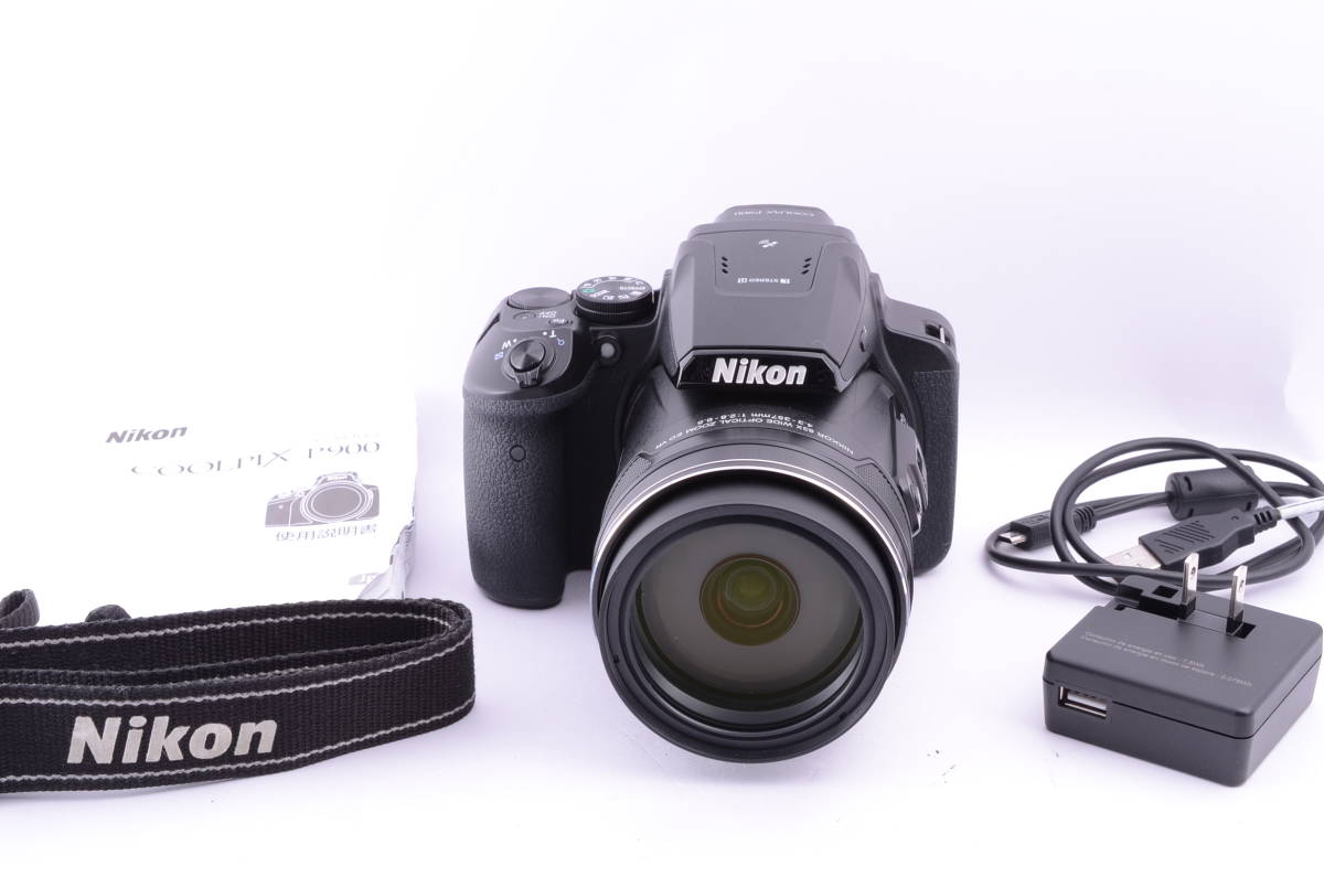 【目立った傷や汚れなし】Nikon COOLPIX P900 Compact Digital Camera 83x Optical Zoom ...