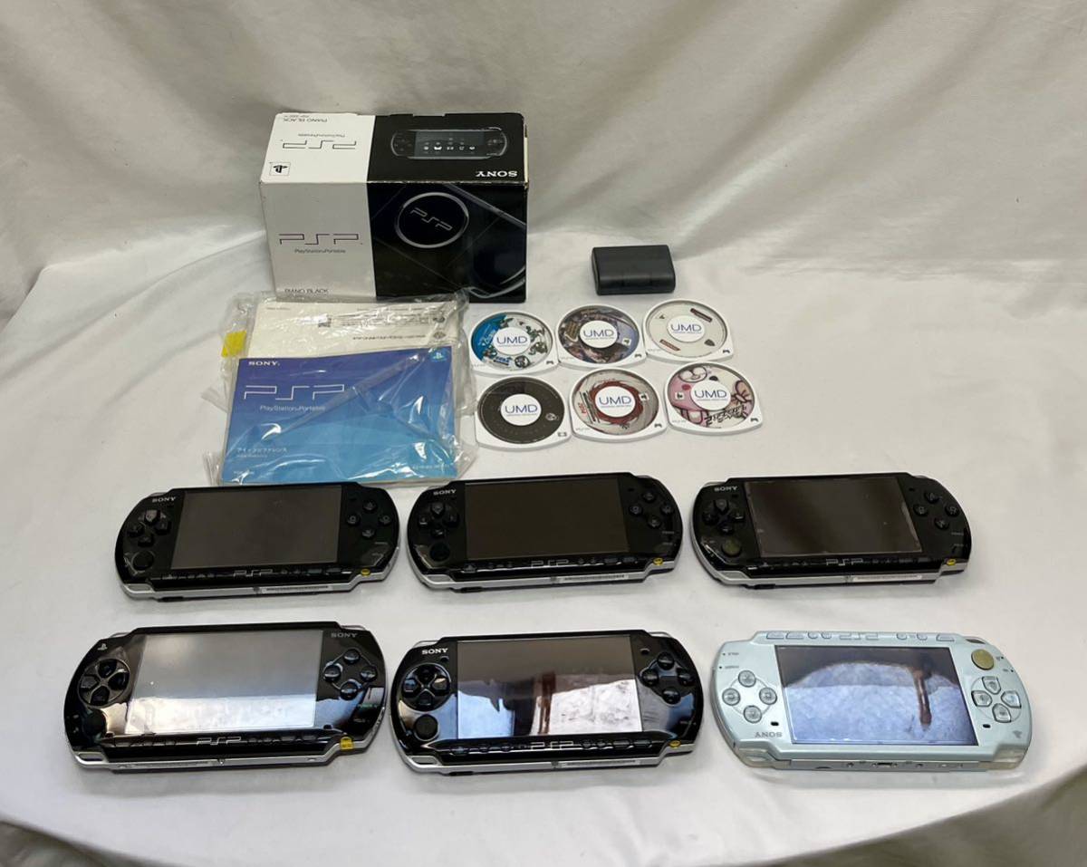 【傷や汚れあり】1円〜SONY プレイステーションポータブル 本体6台まとめ売り ソフト枚PSP-3000 PSP-2000 PSP-1000の落札情報詳細 - ヤフオク落札価格検索 オークフリー