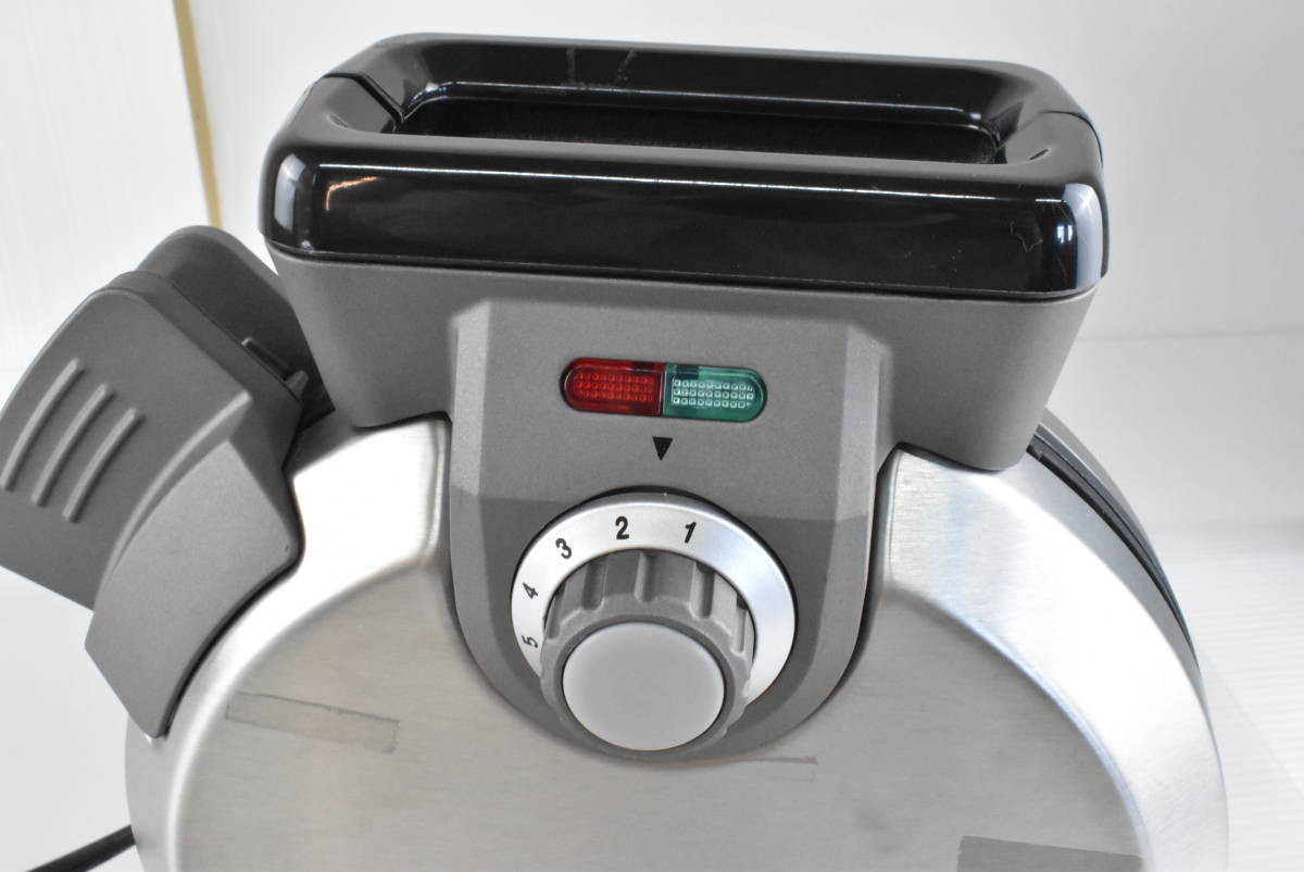 【全体的に状態が悪い】1円～★通電のみ★Cuisinert クイジナート 縦型ワッフルメーカー WAF-V100J コンパクト キッチン家電 ...